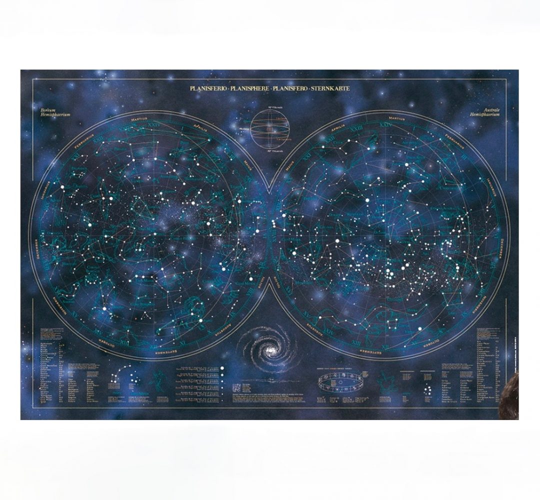 Póster planisferio luminiscente | EXPLORAR EL COSMOS